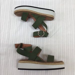Alias Mae | Shoes | Alias Mae Olive Ankle Strap Platform Sandals | Poshmark